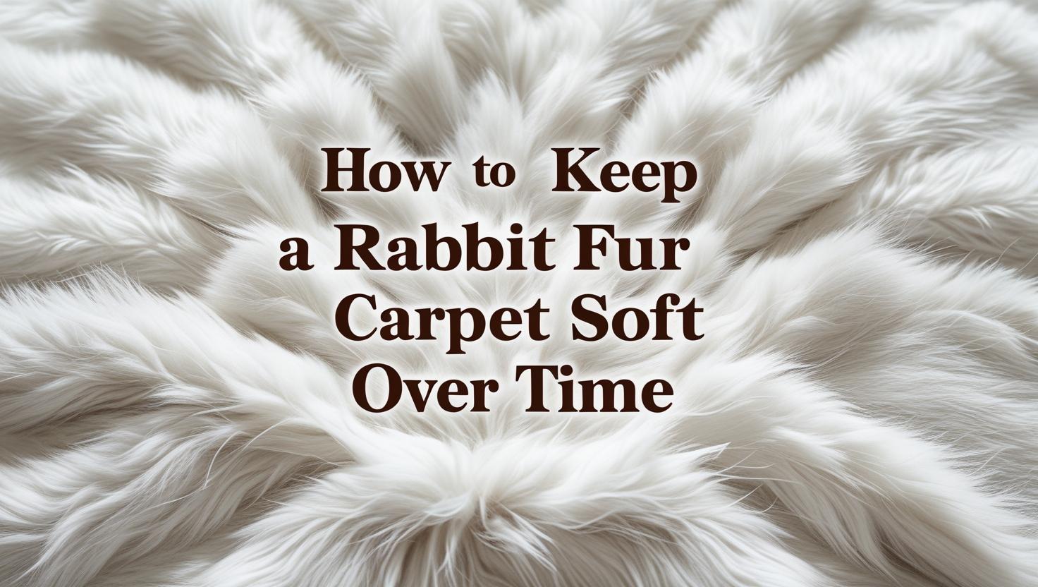 How to Keep Your Rabbit Fur Carpet Soft & Fluffy – rugnoor.com